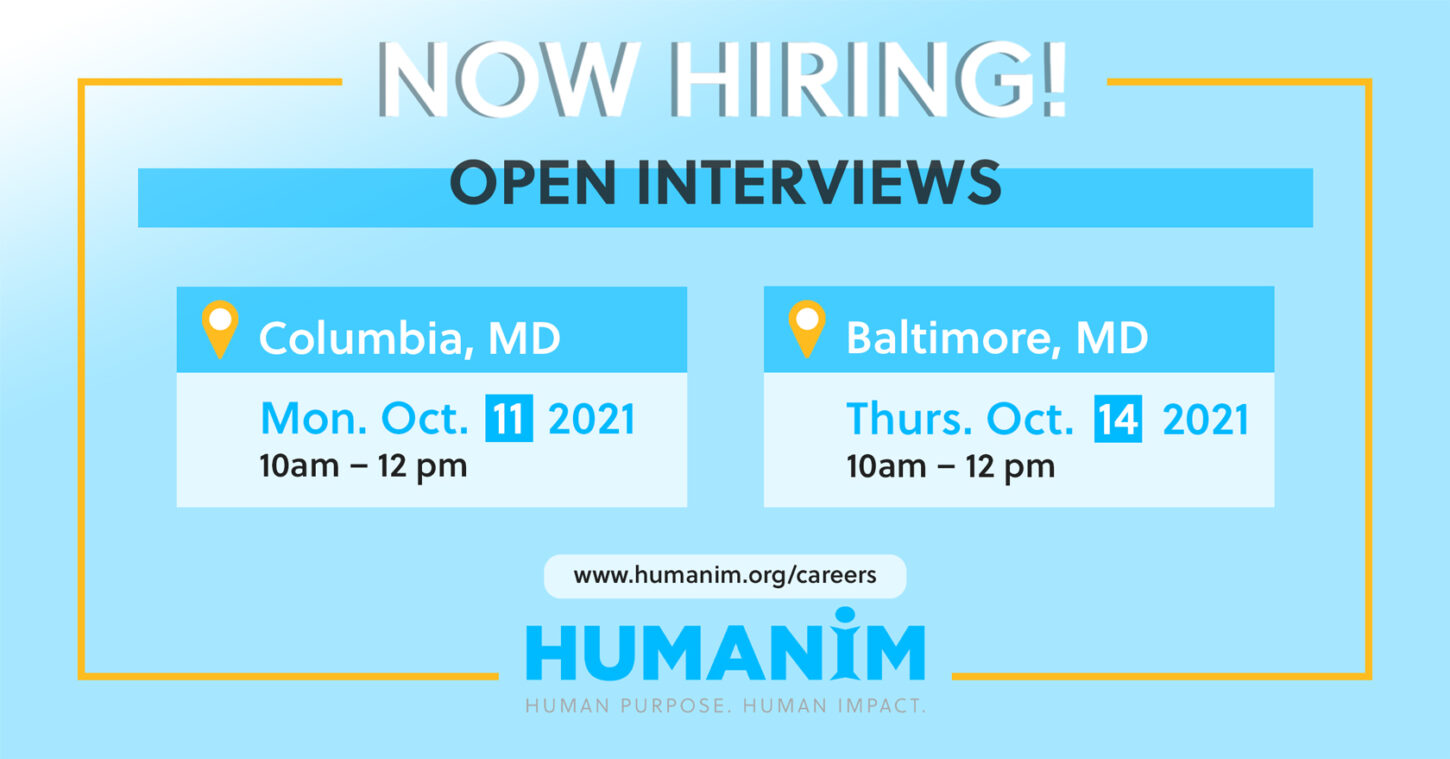 Join Us for Open Interviews at Humanim this October - Humanim