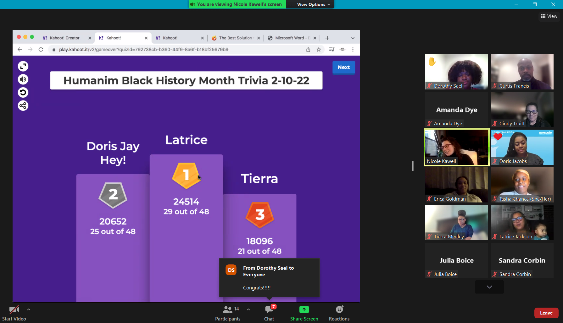 Black History Month Virtual Trivia Night - Humanim